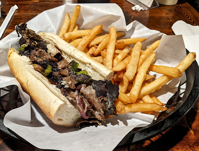 A sandwich so packed, it's like the entire ocean decided to throw a party in a bun.