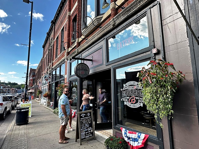Brick & Bourbon: Where comfort food gets a fancy makeover. Their brisket sandwich is like a warm, meaty hug for your soul.