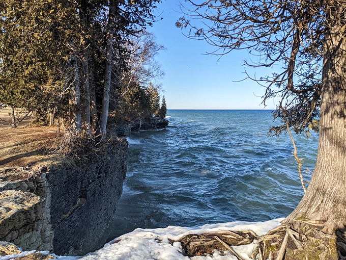 Limestone caves and crashing waves. Neptune's playground meets Midwest charm.