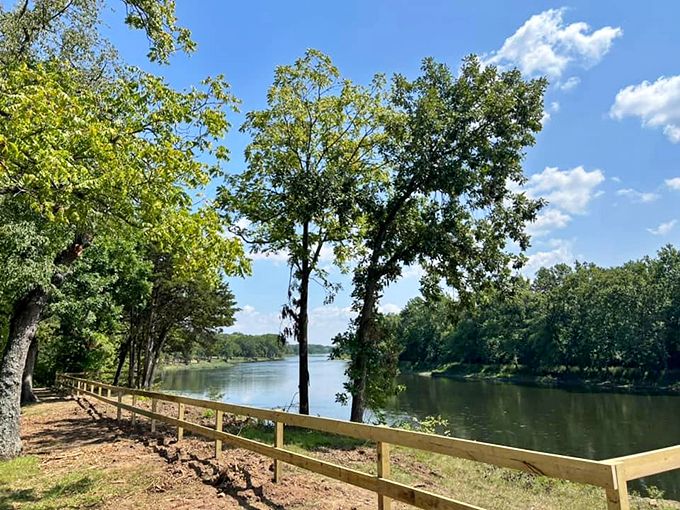 A river that meanders through the landscape like it's got all the time in the world. Take a cue and slow down. 