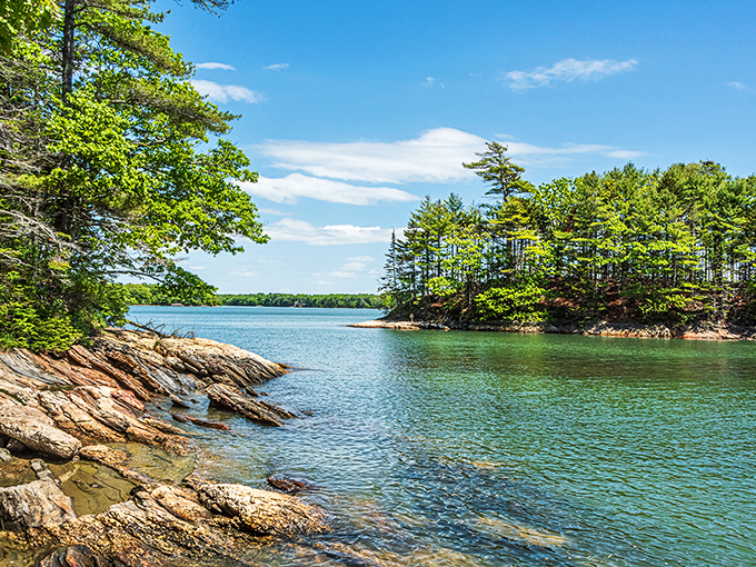 Wolfe's Neck Woods: Where existential questions meet excellent views. Pack extra snacks for deep shoreline contemplations.
