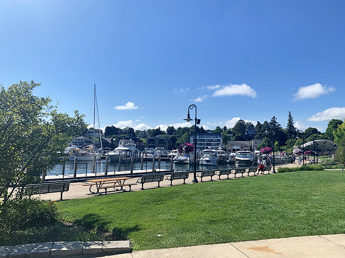 The Mackinac Bridge stretches toward adventure, connecting Michigan's peninsulas in more ways than one.