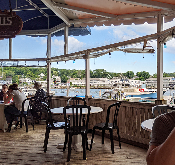 Dine alfresco under a canopy of twinkling lights. It's like a fairy tale setting, but instead of a pumpkin carriage, you get a seafood feast!