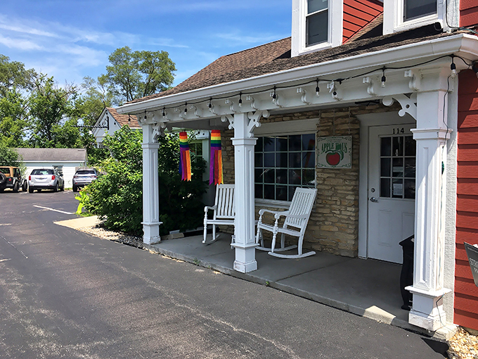 Pull up a rocking chair and stay awhile. This porch is made for sippin' cider and watchin' the world go by.