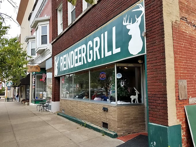 The Reindeer Grill: Where Santa stops for a quick bite between chimneys. No sleigh parking? No problem!