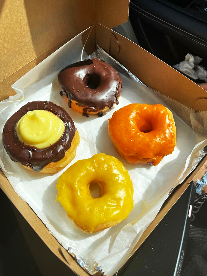 Four perfect circles of happiness, each one competing to be your breakfast's main character.