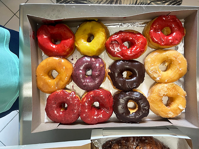 A color wheel of happiness, each shade representing a different path to donut nirvana.