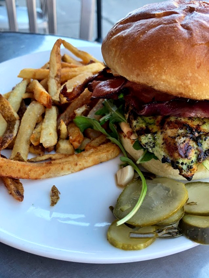 A burger that means business, complete with house-made pickles and hand-cut fries that'll ruin all other fries for you.