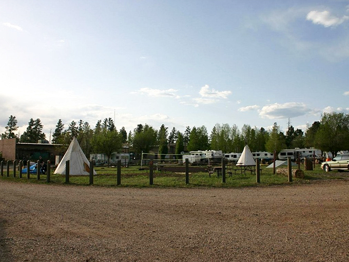 Cowboy glamping at its finest. These teepees offer a taste of the Old West, with a side of 21st-century comfort.