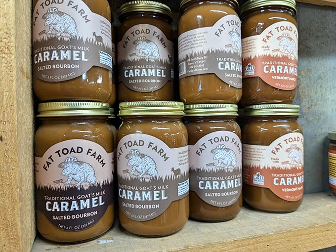 Fat Toad Farm's goat's milk caramel: because regular caramel just wasn't fancy enough for Vermont's refined tastes.
