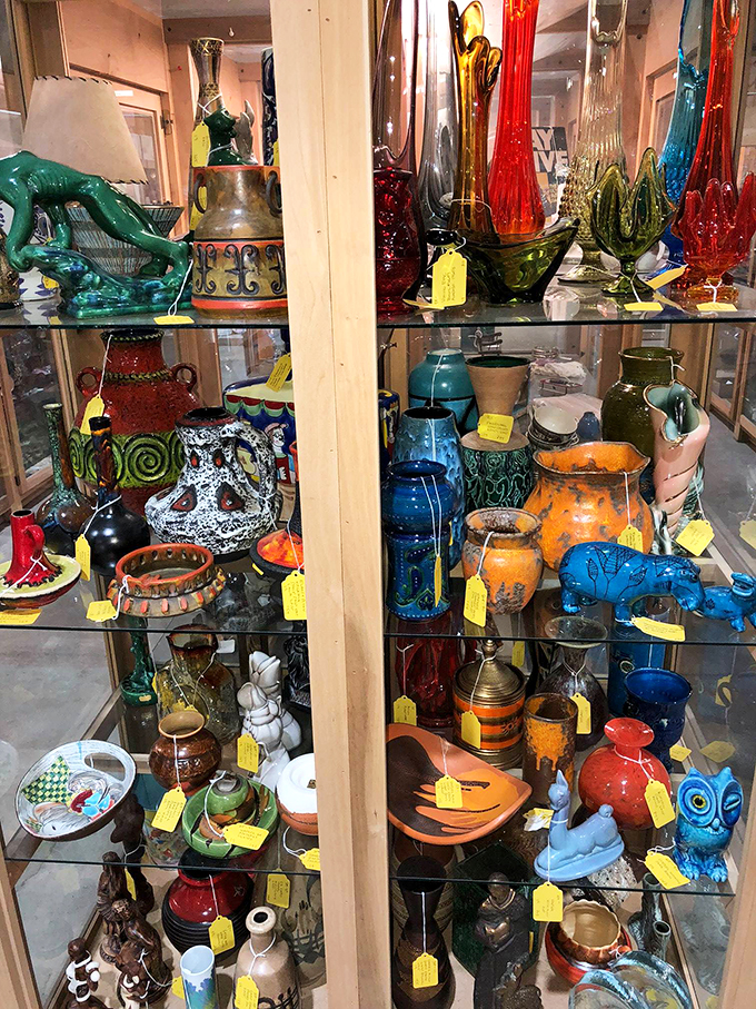 A kaleidoscope of vintage vases and art pottery shows why mid-century modern never really went out of style.