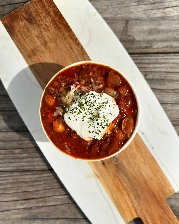 Hearty chili that'll warm your soul faster than a Vermont fireplace on a winter evening.