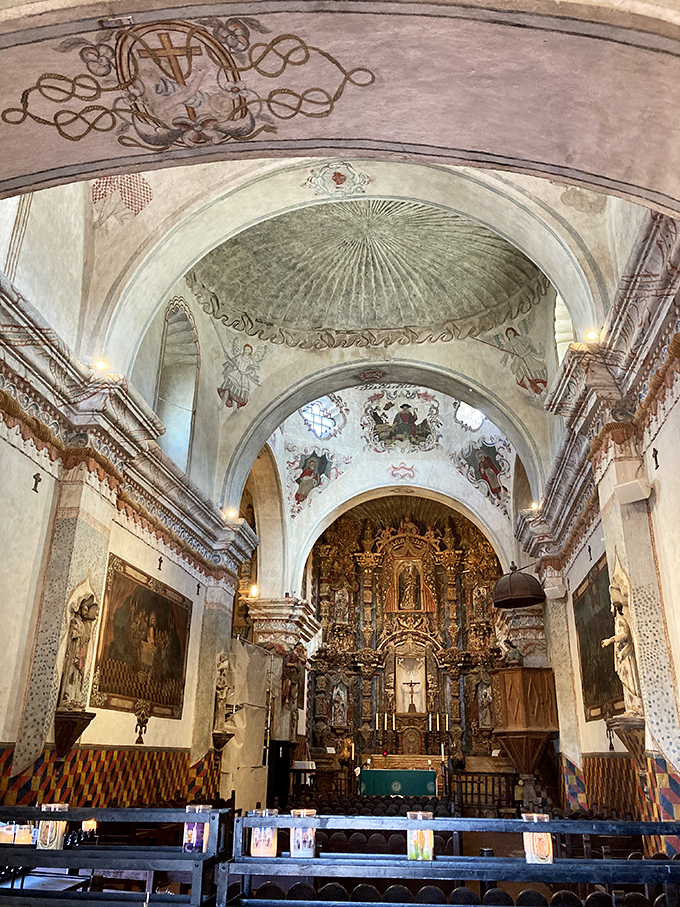 Heavenly sights! This altar's got more gold than Fort Knox and more stories than a librarian's book club.