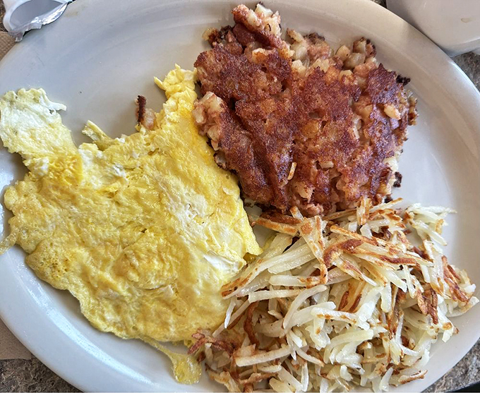 Corned beef hash: the breakfast of champions and late-night revelers alike. It's a plate of comfort that could cure anything from homesickness to a hangover. Photo credit: Karen W.