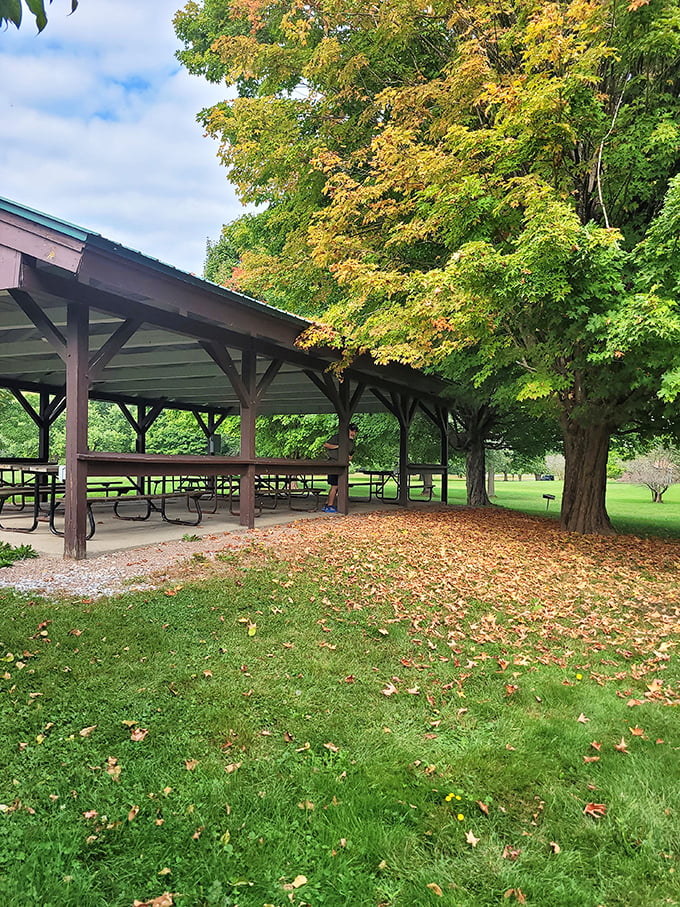 The ultimate al fresco dining experience: Where the roof provides shade and the walls are made of fresh air. Reservations? Who needs 'em!