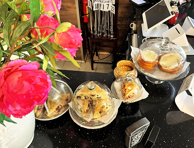 Under these domes lie secrets sweeter than any gossip. Each pastry is a mystery waiting to be solved... with your taste buds.