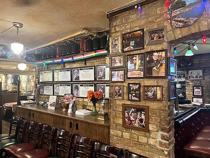 If these walls could talk, they'd probably sing "That's Amore." Every photo tells a story, every knick-knack has a secret. It's like a scrapbook exploded in the best way possible.