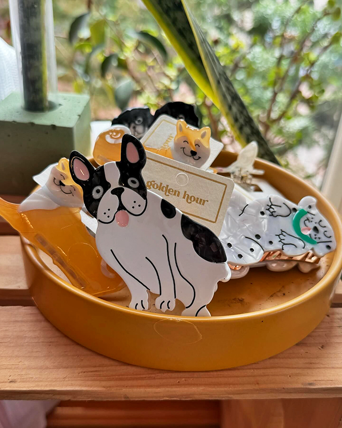 Who let the dogs out? These adorable canine clips are ready to wrangle your wayward locks with a side of puppy love.