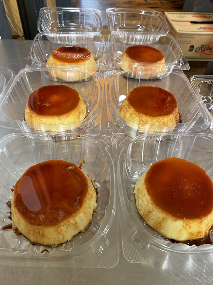 Smooth as silk and dressed in caramel, these flans are like little cups of happiness waiting to brighten your day.