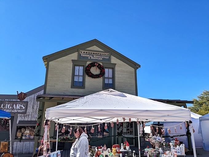 Vanderspeigle's General Mercantile: Where holiday cheer meets frontier spirit. Santa's workshop has nothing on this treasure trove! Photo credit: Maria Osuna