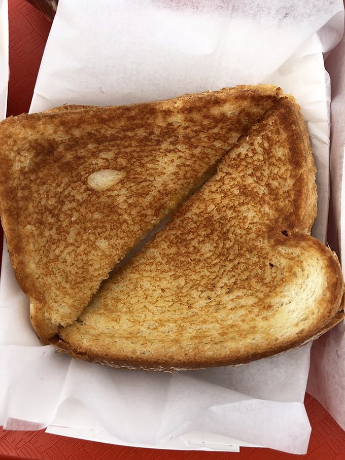 Golden-brown perfection: This grilled cheese proves sometimes the simplest things bring the most comfort. Photo credit: Nicolette P.