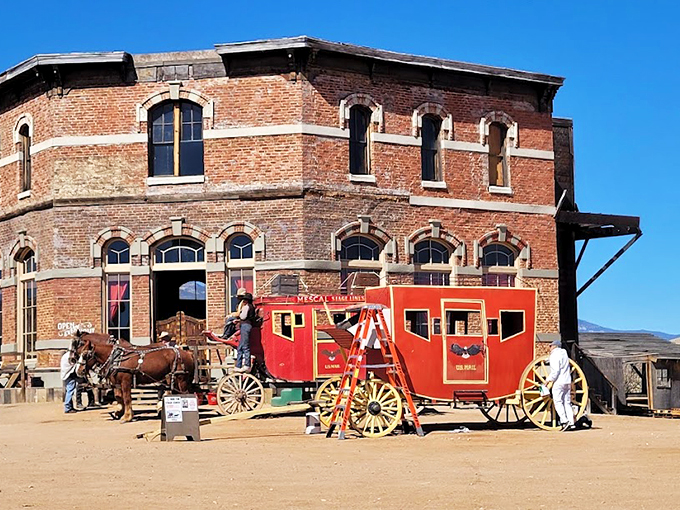 Giddy up! This stagecoach looks ready to roll. Just watch out for bandits, rattlesnakes, and overenthusiastic tour guides. Photo credit: Kimberly Chadwick