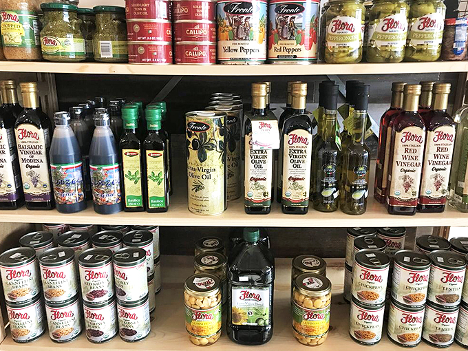 Shelves stocked with more Italian goodness than a Fellini film. Your pantry will thank you for shopping here. 
