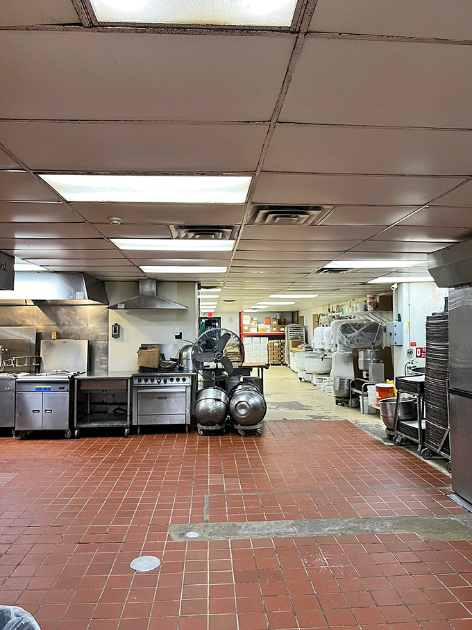 Where the magic happens! This bustling kitchen is the engine room of deliciousness, churning out flaky wonders daily.