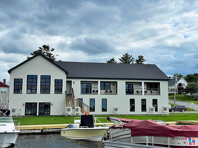 Modern comfort meets lakeside charm at this waterfront haven, where every room comes with a slice of serenity.