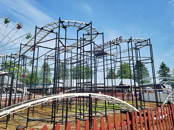 Brace yourself for the Mad Mouse! This coaster might be small, but it packs more twists and turns than a soap opera marathon.