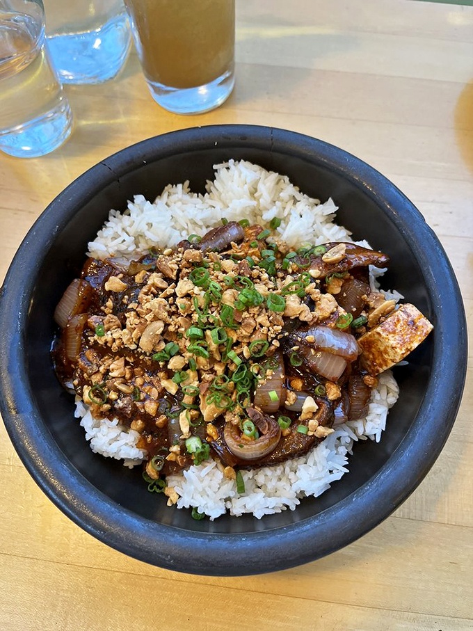 A bowl of comfort wrapped in spice, this mapo tofu over rice proves that comfort food knows no borders. Photo credit: Raine R.