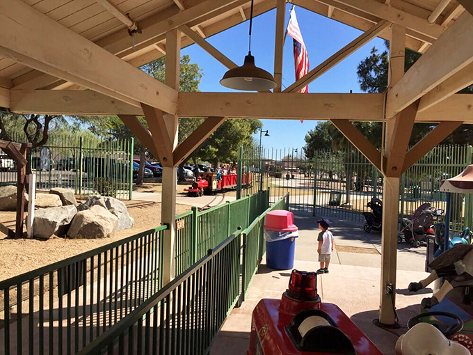 Is this the entrance to Narnia or just a really cool park feature? Either way, adventure awaits beyond those wooden beams. Photo credit: Andy M.