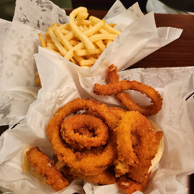 Golden halos of happiness&mdash;these onion rings are what angels must snack on during their coffee breaks.