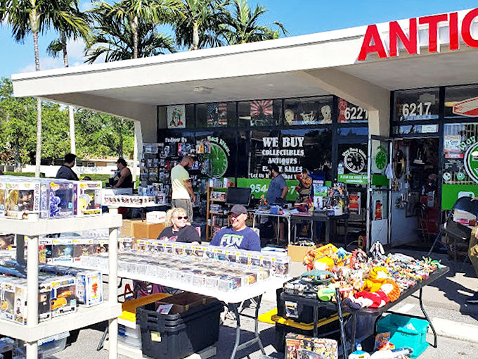 Weekend markets bring the treasures outdoors, where collectors gather to share stories and finds.
