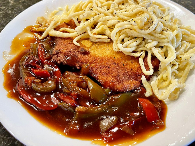Spice up your life! This Paprikaschnitzel brings a touch of heat to the classic crispy favorite.