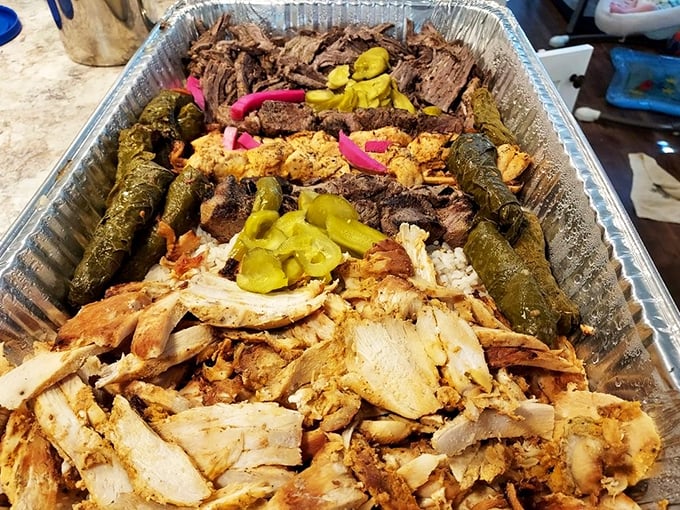 Enough food to feed an army, arranged with the care of an artist and the generosity of a grandmother.