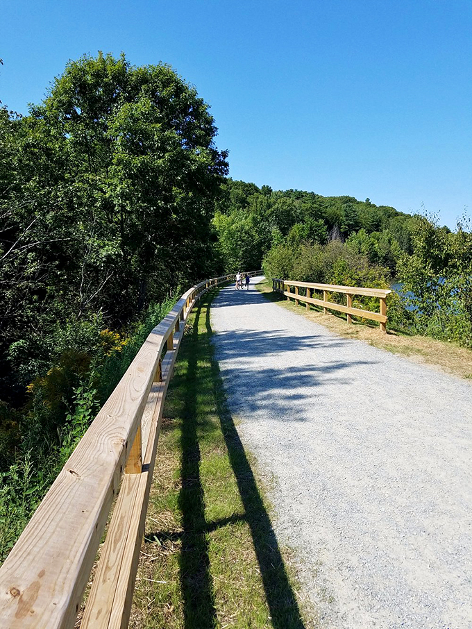 The Passy Rail Trail offers a peaceful escape where every bend brings a new perspective of Belfast's natural beauty. Photo credit: @EtienneP517