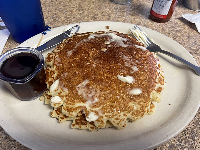 Pancakes so golden and perfect, they belong in Fort Knox. Drizzle on some syrup, and you've got liquid gold on a plate. Photo credit: Ms. Ma&rsquo;am Garcia