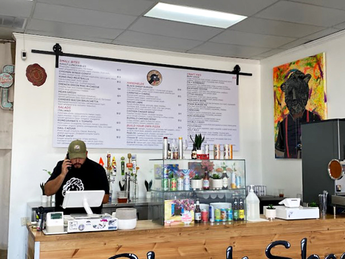 Where the magic happens&mdash;the menu board showcases creative combinations while the wooden counter adds warmth to modern efficiency.