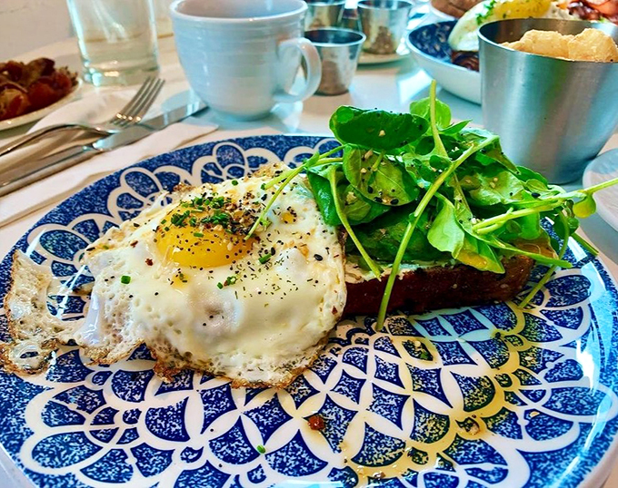 Avocado toast that's ready for its close-up! This isn't just breakfast, it's an Instagram star waiting to happen. #BreakfastGoals