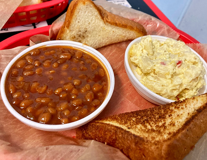 Baked beans and potato salad &ndash; the dynamic duo of BBQ sides that'll make you forget vegetables exist.