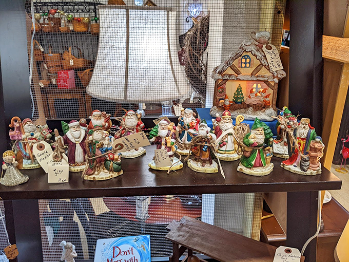 Santa's workshop exploded, and we're not complaining! This festive frenzy is Christmas morning excitement in display form.