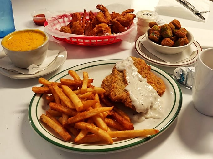 Country fried steak: where comfort food meets cardiac event, but in the most delicious way possible.