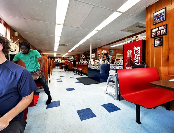 Retro chic meets down-home comfort. Jordan's decor is a time capsule of coziness that makes you want to stay all day.