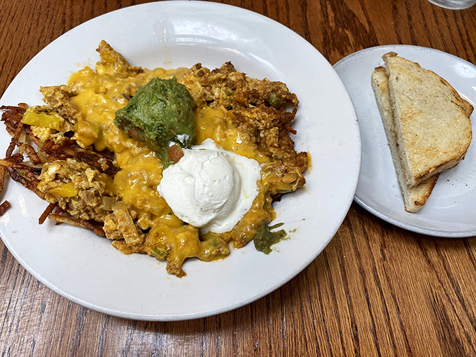 Sunny side up with a side of happiness. This plate's got more colors than a Crayola box!