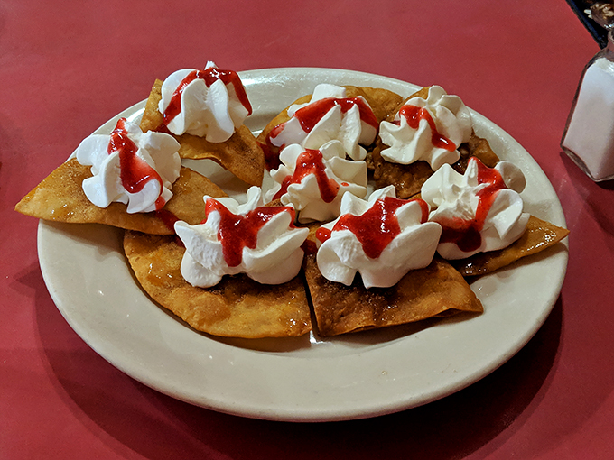 Fried ice cream: The dessert that defies physics and delights taste buds. It's like a sweet, crispy igloo for your mouth!