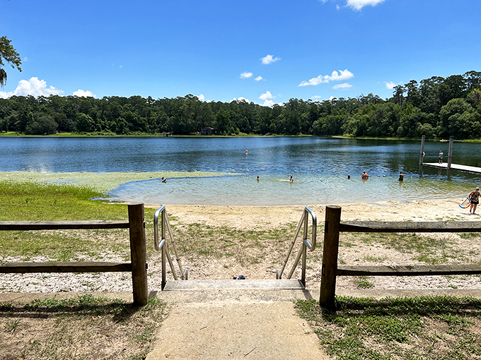 Lakeside bliss: Who needs a beach when you've got this? A slice of aquatic heaven that's begging for a picnic and a good book. Photo credit: Jeremy Glover