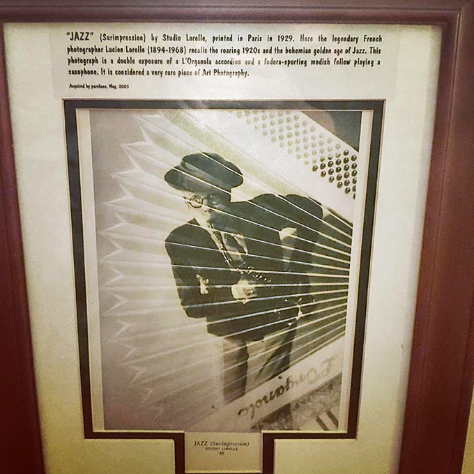 Jazz and accordions? This vintage photo proves the squeezebox can swing with the best of them. It's the James Dean of accordion imagery – unexpectedly cool.