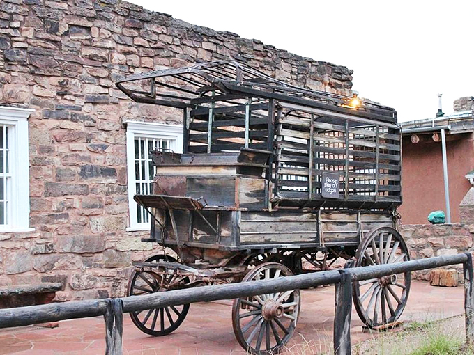 Uber's early prototype? This wagon won't get you to the saloon in 5 minutes, but it'll sure make for a memorable ride!