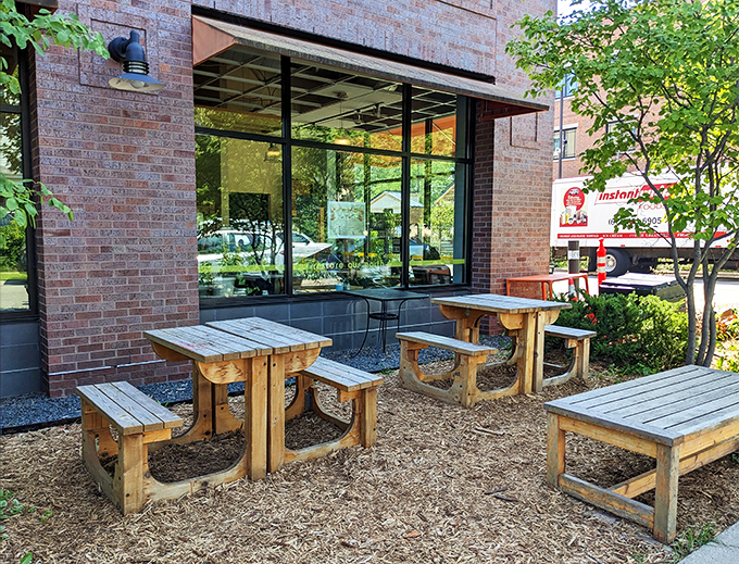 Who needs a patio when you can have an urban oasis? These outdoor tables are perfect for soaking up some vitamin D with your vitamin C(offee).